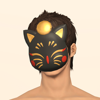 Black Painted Moogle Mask Set | Eorzea Collection