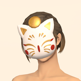White Painted Moogle Mask Set | Eorzea Collection