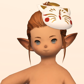 White Painted Moogle Mask Set | Eorzea Collection