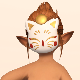 White Painted Moogle Mask Set | Eorzea Collection