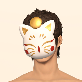 White Painted Moogle Mask Set | Eorzea Collection