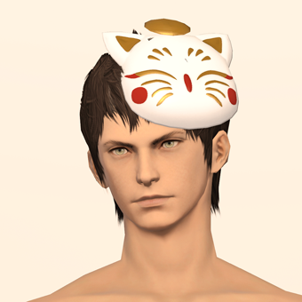 White Painted Moogle Mask Set | Eorzea Collection