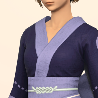 Lady's Yukata Bluefly Set | Eorzea Collection