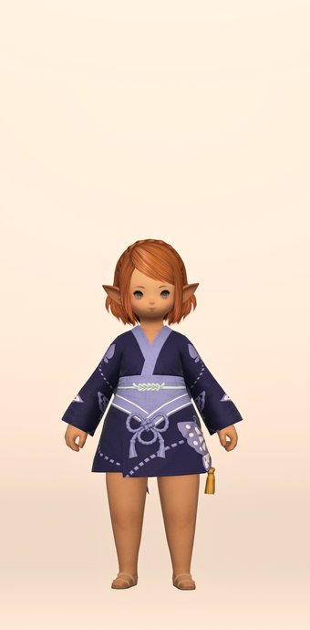 Lady's Yukata Bluefly Set | Eorzea Collection
