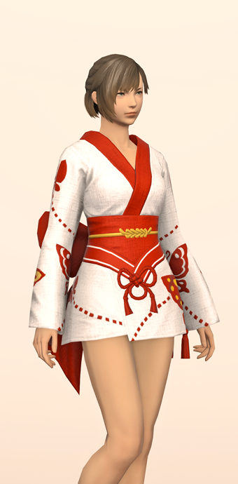 Lady's Yukata Redfly Set | Eorzea Collection