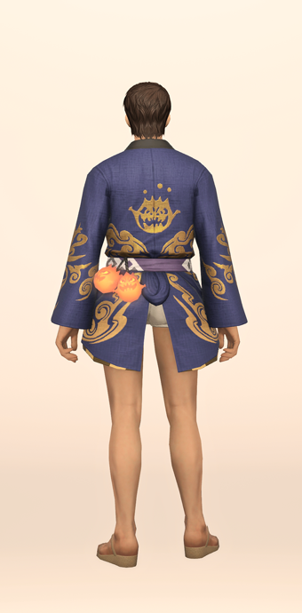 Lord's Yukata Blueflame Set | Eorzea Collection