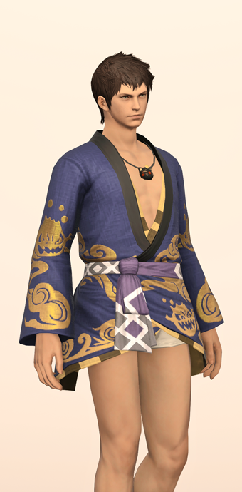 Lord's Yukata Blueflame Set | Eorzea Collection