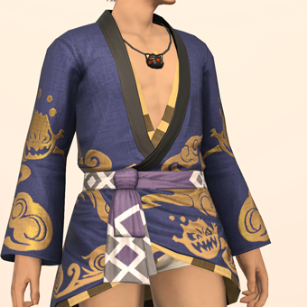 Lord's Yukata Blueflame Set | Eorzea Collection