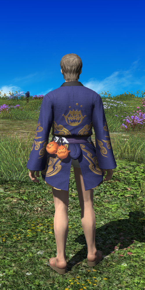 Lord's Yukata Blueflame Set | Eorzea Collection