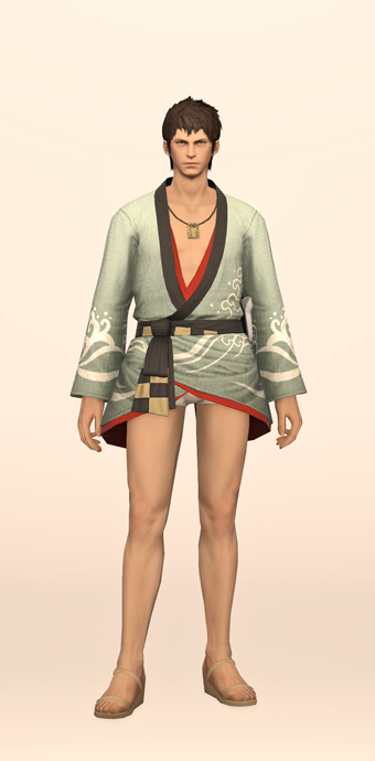 Lord's Yukata Green Set | Eorzea Collection